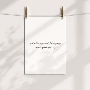 Affirmation Quotes, Home Decor, Minimalist, Typography Print ...