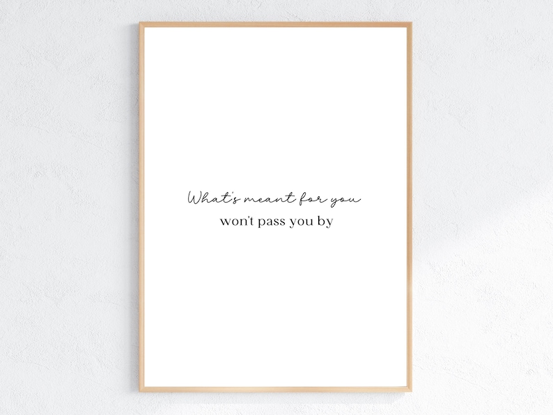 Affirmation Quotes, Home Decor, Minimalist, Typography Print ...