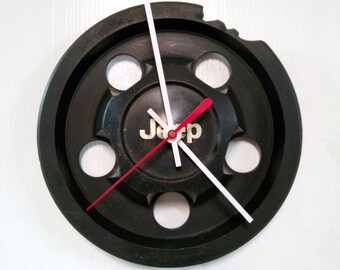 Hubcap clock | Etsy