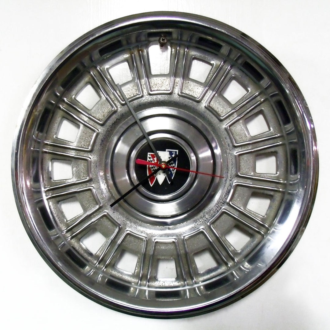 1980 1985 Buick Skylark Hubcap Clock Automotive Wall Clock 1981 1982 ...