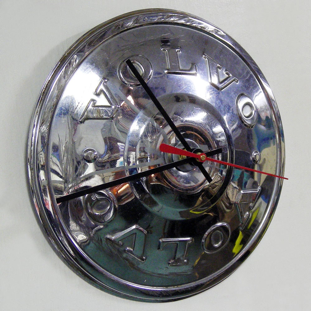 1970's Volvo Hubcap Wall Clock Retro Car Part Decor - Etsy