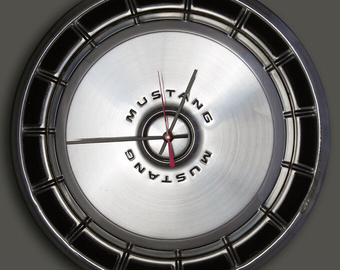 1971 1973 Ford Mustang Hubcap Wall Clock 1972 Hub Cap Muscle Car ...