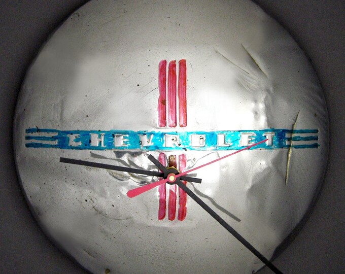 1940 Chevrolet Wall Clock Chevy Classic Car Hubcap Clock Automotive ...