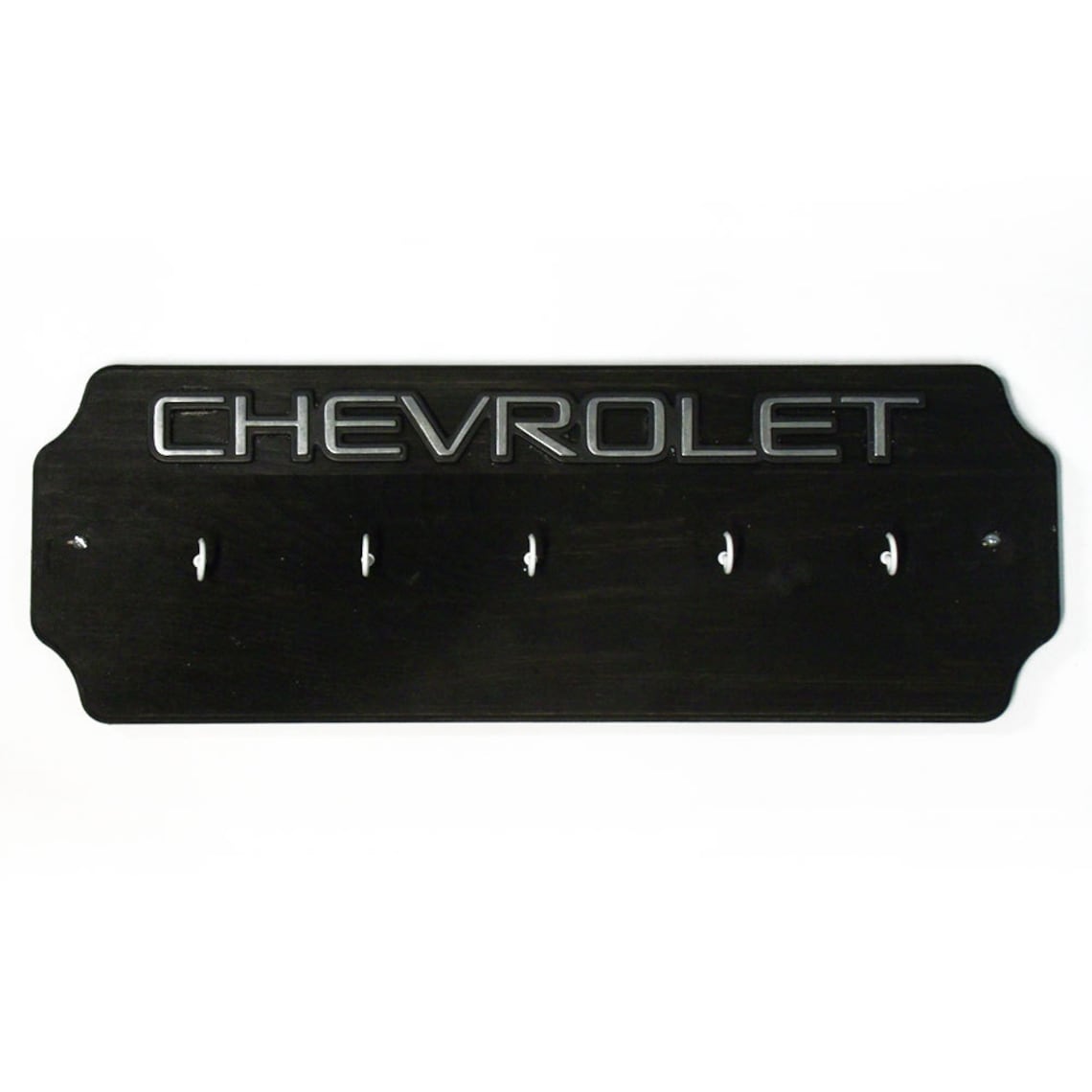 Chevrolet Key Rack Chevy Emblem Black Wood Key Hook Wall | Etsy
