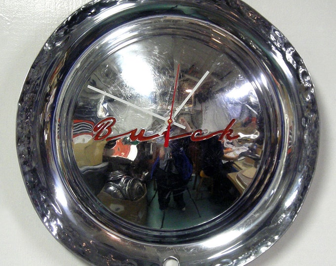 1951 Buick Hubcap Clock - Classic Car Wall Clock - Etsy