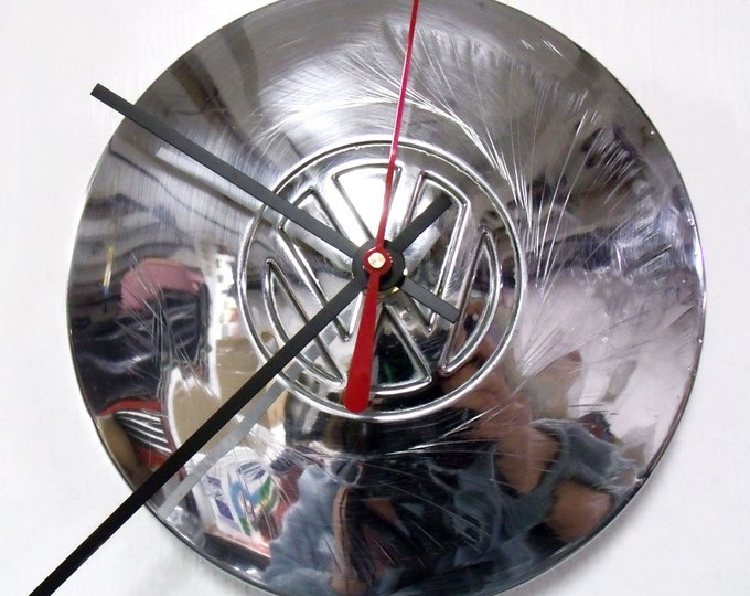 Volkswagen Hubcap Clock - VW Wall Clock - Volkswagon - Etsy