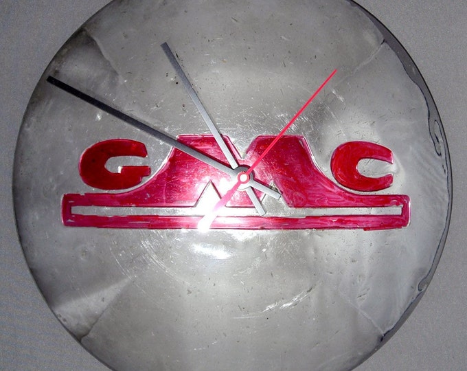 1950's GMC Hubcap Clock Pickup Truck Hub Cap Wall Clock - Etsy