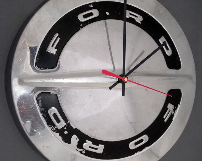 Ford Hubcap Clock - 1964 1965 1966 Falcon, Fairlane, Pickup Truck Hub ...