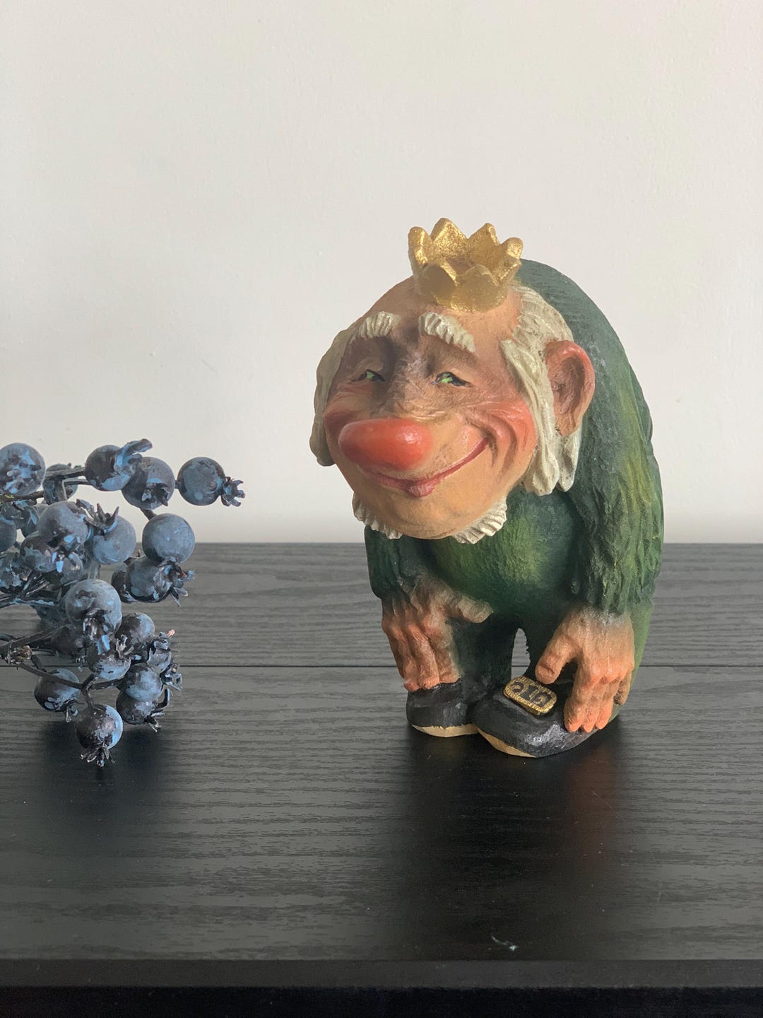 Norwegian Vintage Henning Troll / Hand Carved King / Wooden Figurine ...