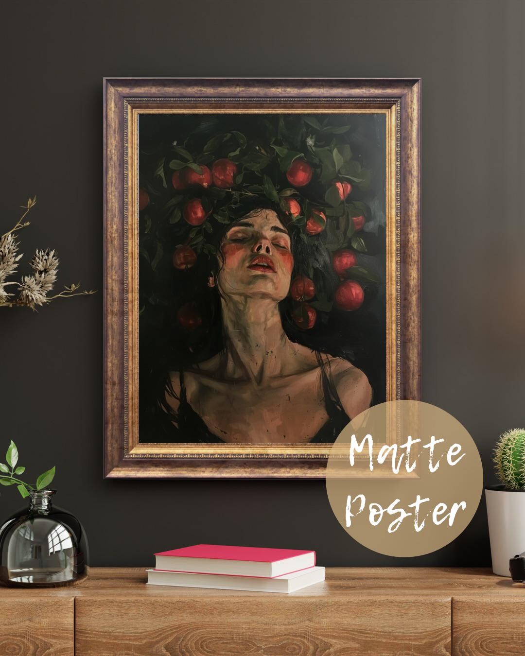 Persephone Greek Goddess Wall Art | Matte Vertical Posters ...