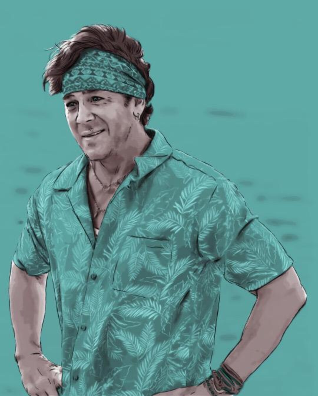High Quality Art Print of Alex Walker From Almost Paradise - Etsy