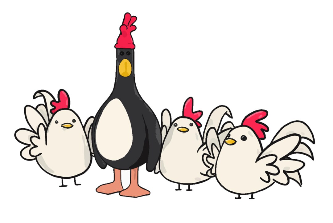 Feathers Mcgraw and Chickens Art Print - Etsy