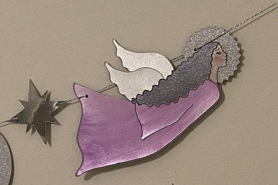 Custom Christmas Angelique Angel Banner, Personalized Christmas Angel ...