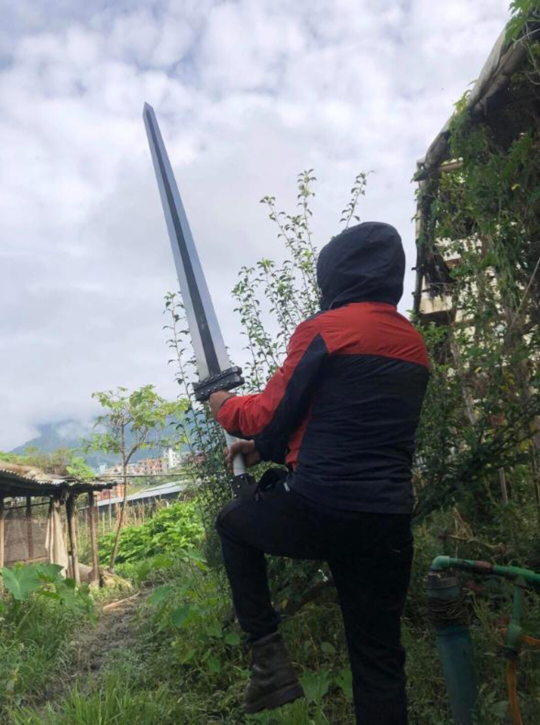 43 Inch Handmade Himalaya Guts Raider Sword 5160 Carbon Steel Blade ...