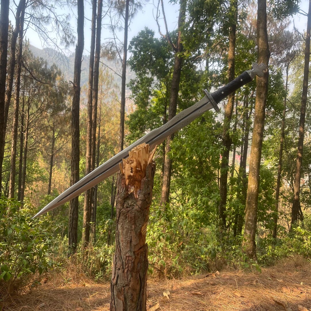 Handmade Mount Himalaya 30 Inch Unique Handle Sword Hand Forged Mount ...