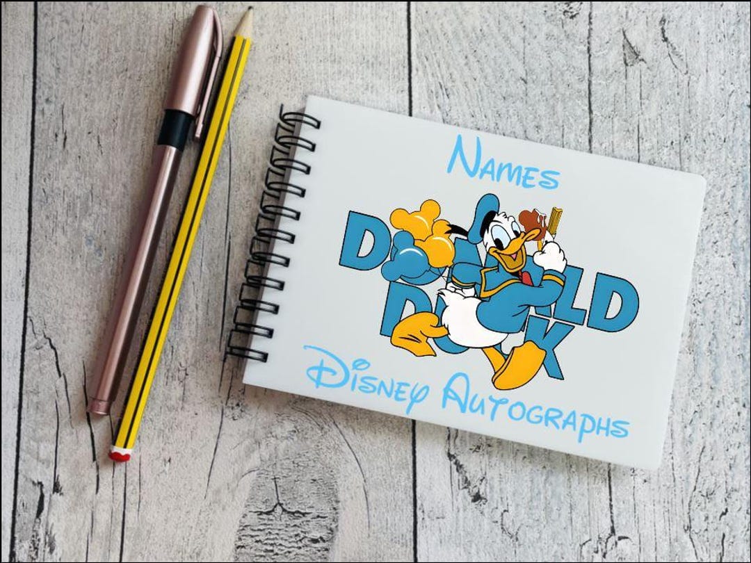 Donald Duck Minnie Mouse Castle Autograph Book Personalised - Etsy