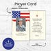 Flag Memorial Prayer Card • Veteran Tribute Keepsake • Military ...