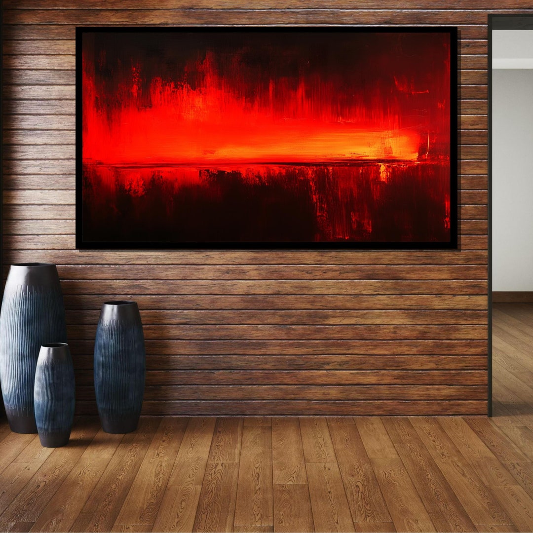 Red Mark Rothko Framed Canvas,mark Rothko Wall Art, Art Reproduction ...