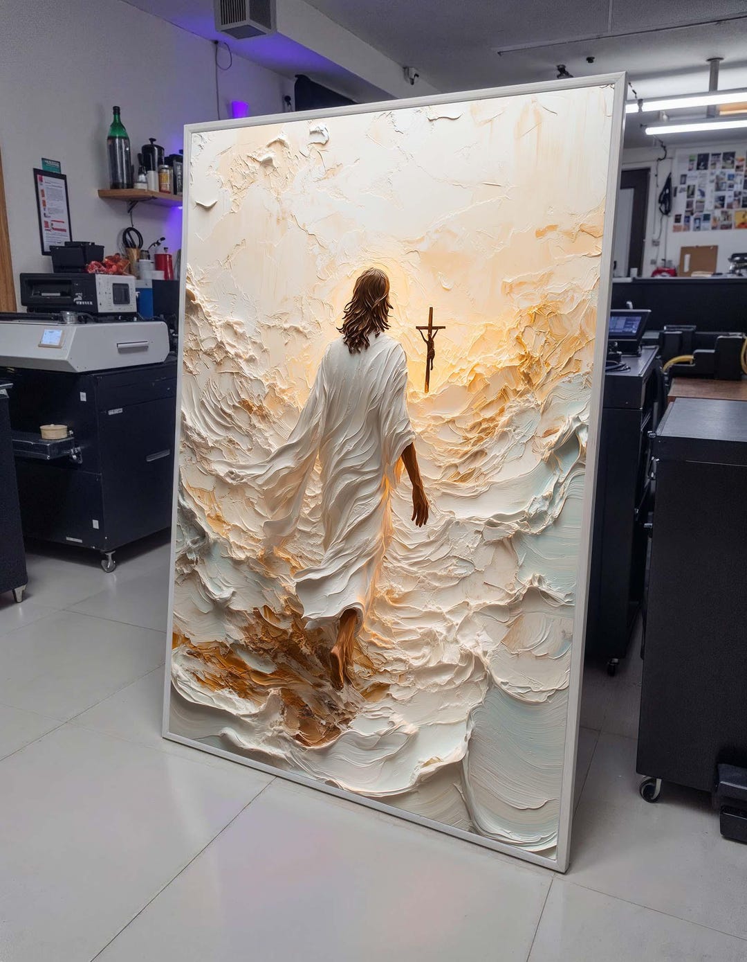 Path to Salvation Canvas Art, Jesus Walking Towards the Cross ...