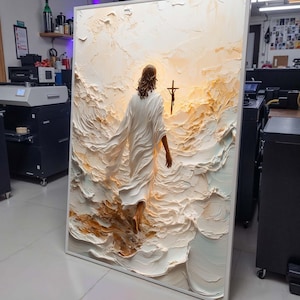 Path to Salvation Canvas Art, Jesus Walking Towards the Cross ...