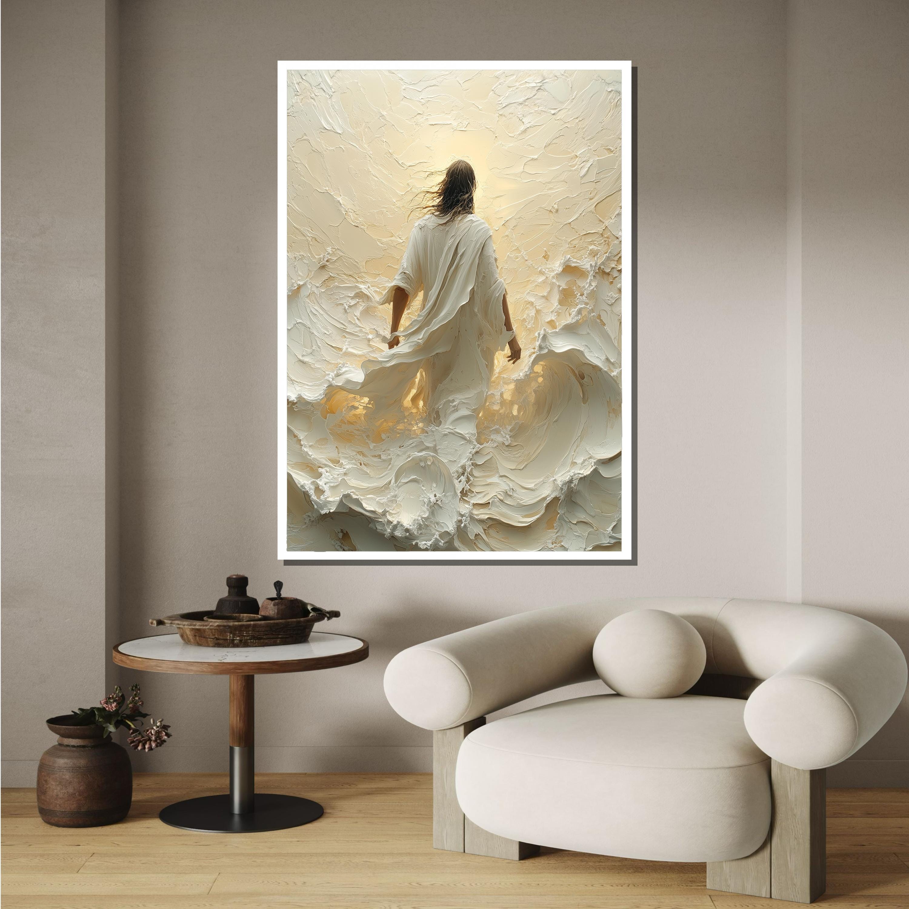 Path to Salvation Canvas Art, Jesus Walking Towards the Cross ...