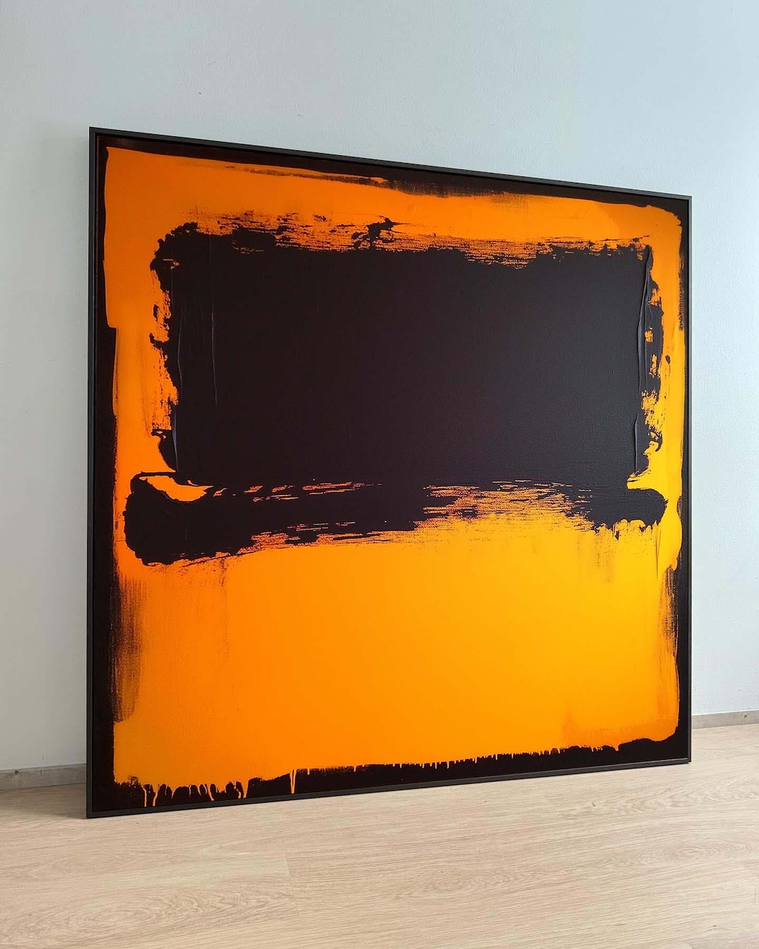 Orange-black Mark Rothko Framed Canvas,mark Rothko Wall Art, Art ...