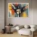 Emotional Abstract Portrait Canvas, Expressive Woman Art, Modern Face ...