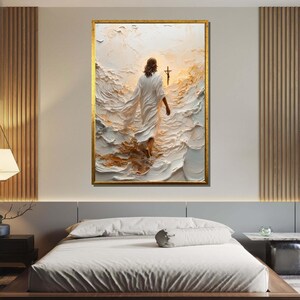 Path to Salvation Canvas Art, Jesus Walking Towards the Cross ...