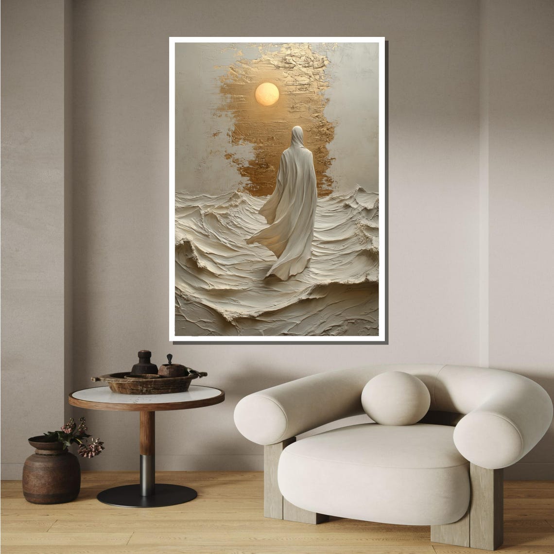 Divine Light Canvas Art, Jesus Walking Toward the Sun, Spiritual ...