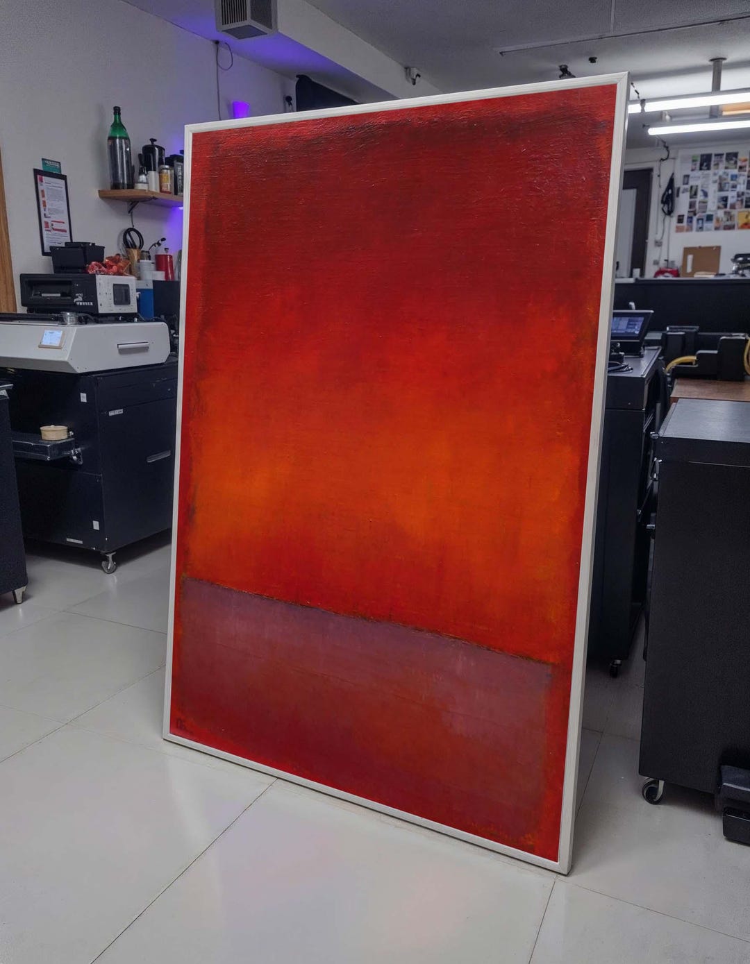 Red Mark Rothko Framed Canvas,mark Rothko Wall Art, Art Reproduction ...