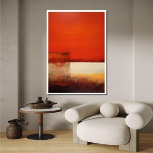 Red Mark Rothko Framed Canvas,mark Rothko Wall Art, Art Reproduction ...