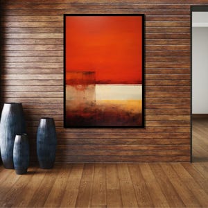 Red Mark Rothko Framed Canvas,mark Rothko Wall Art, Art Reproduction ...
