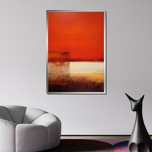 Red Mark Rothko Framed Canvas,mark Rothko Wall Art, Art Reproduction ...