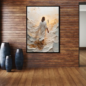 Path to Salvation Canvas Art, Jesus Walking Towards the Cross ...