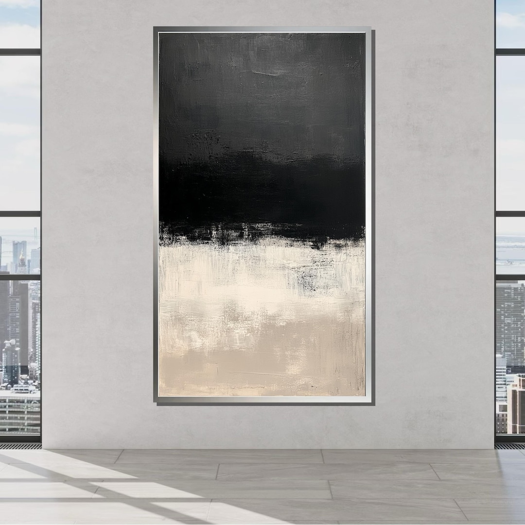 Black-white, Mark Rothko Framed Canvas,mark Rothko Wall Art, Art ...