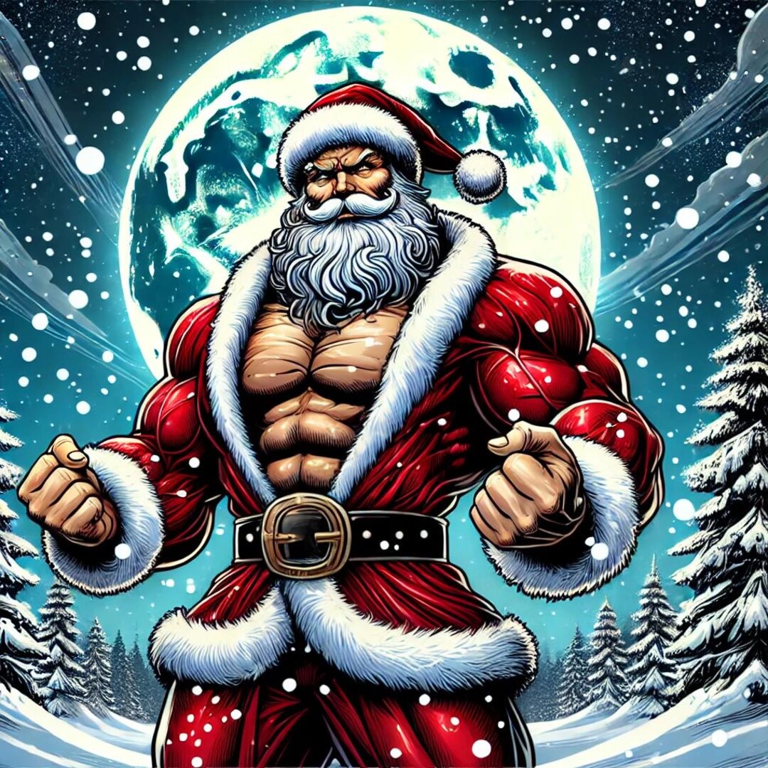 Buff Santa: Holiday Gains - Etsy
