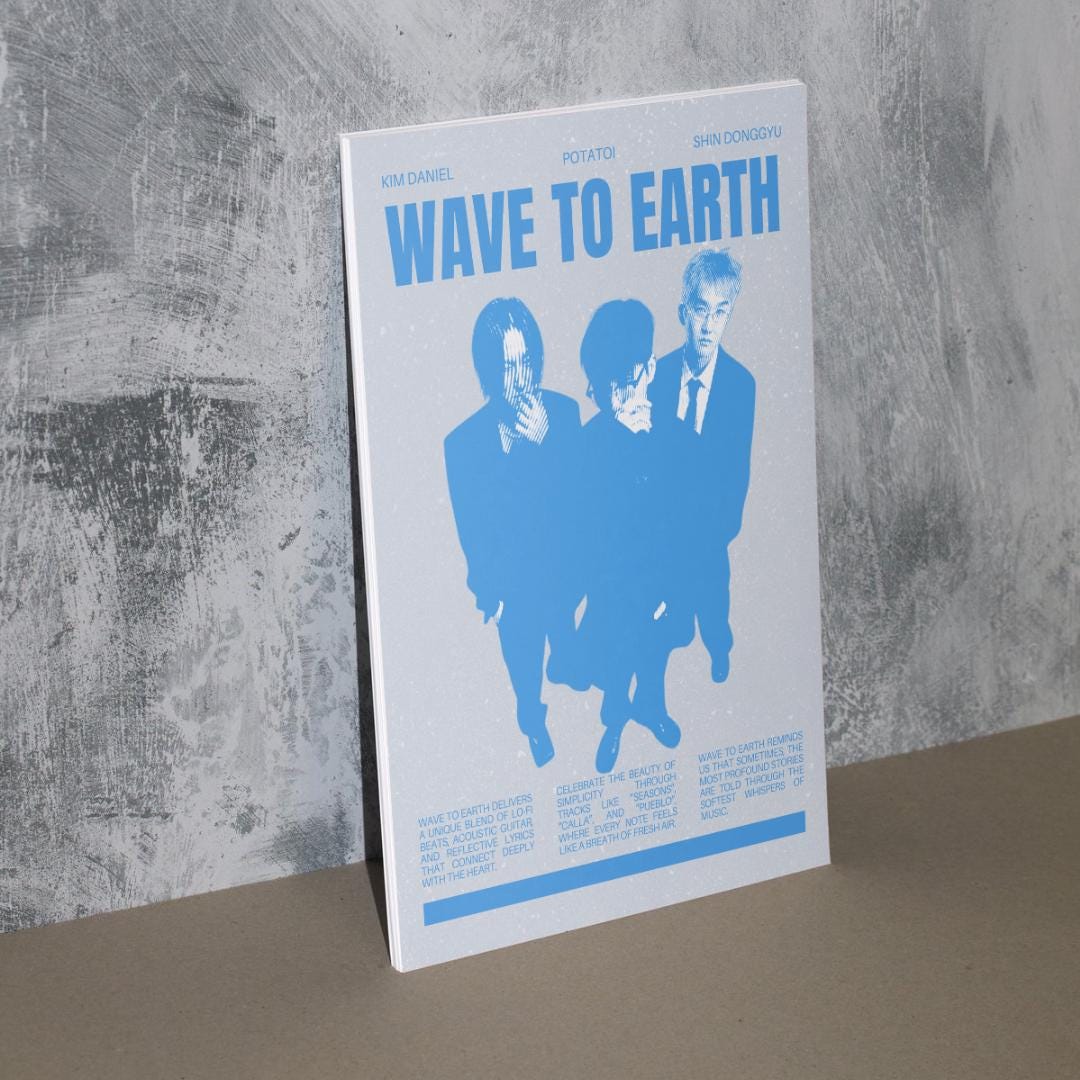 Wave to Earth Wall Art | Wave to Earth Art Print | Retro Print | Album ...
