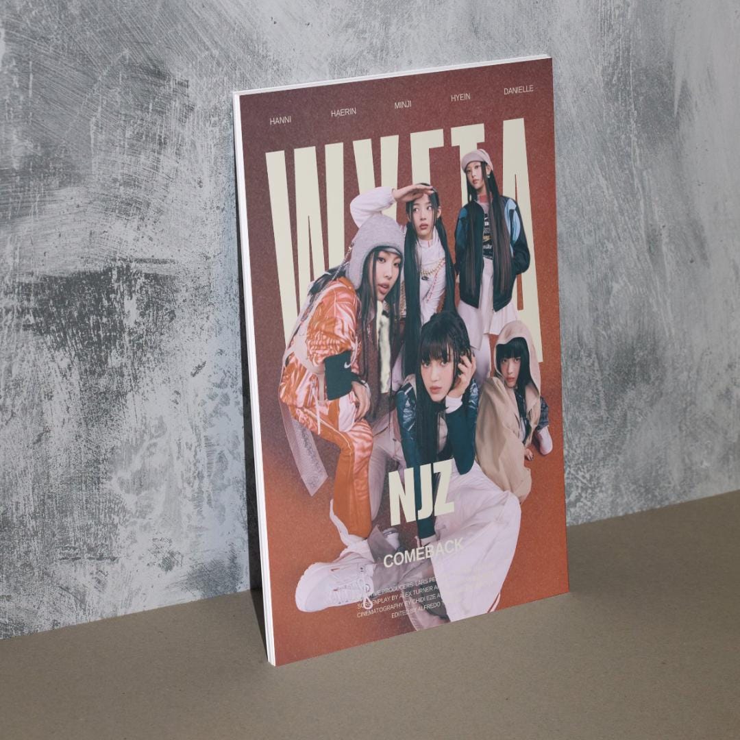 New Jeans Wall Art | NJ Art Print | Retro Print | Album Newjeans | Nj ...