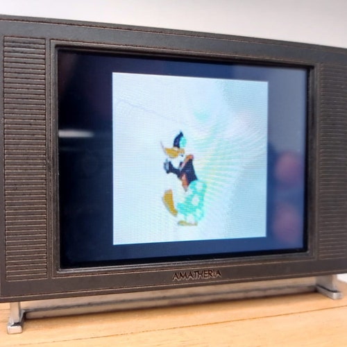 Miniature Modern Real Working TV 1/12 Scale for Dollhouse and - Etsy