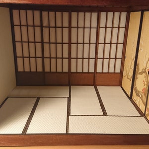 Miniature Dollhouse Japanese Room Box, Miniature 1/12 Scale. - Etsy