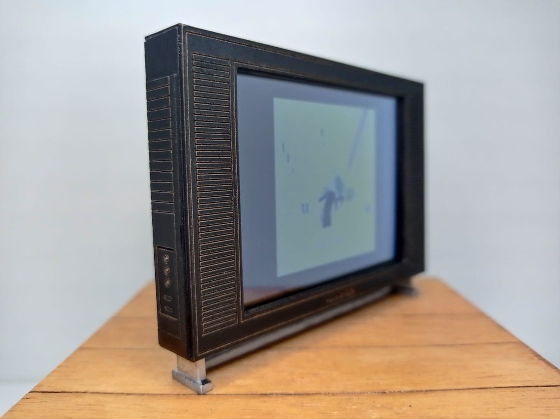 Miniature Modern Real Working TV 1/12 Scale for Dollhouse and - Etsy