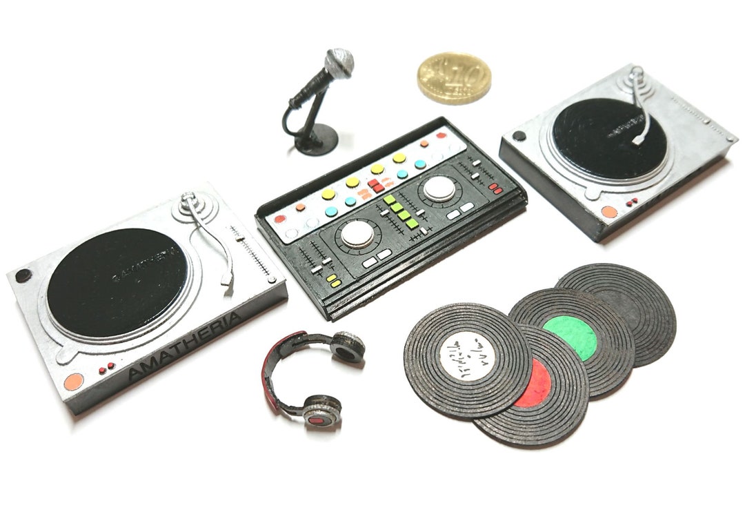 Mini DJ Set, 1/12 Scale for Dollhouses and Roomboxes. - Etsy