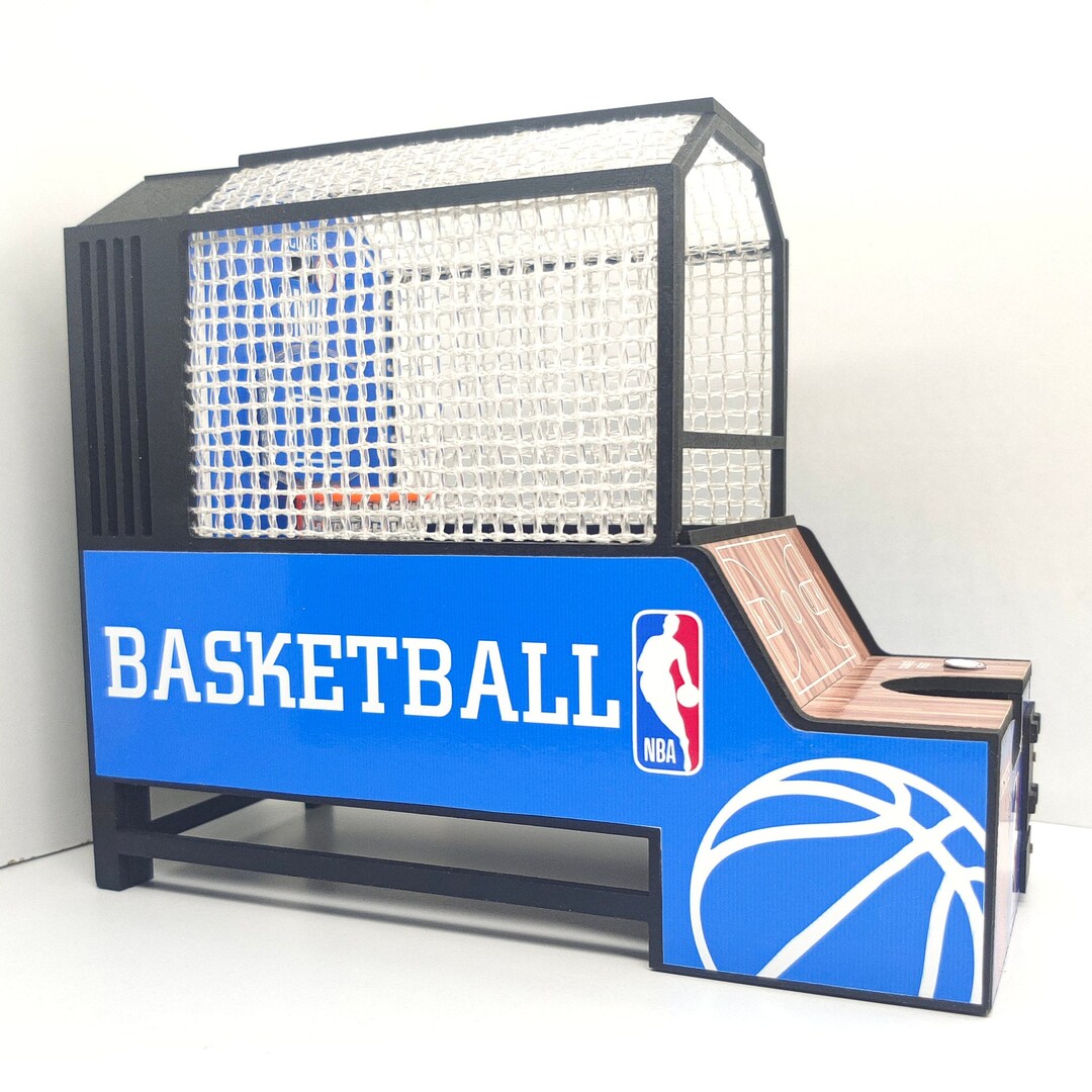 Dollhouse Miniature Working Basketball Shooting Machine, With Sound and ...