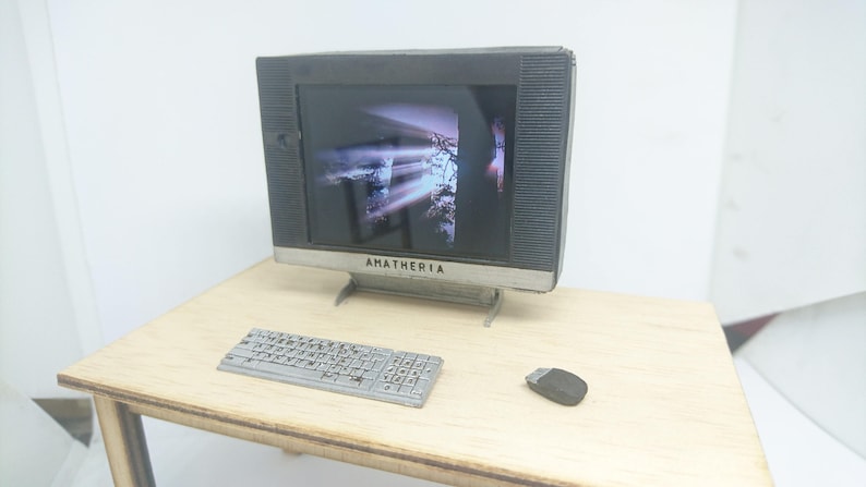 Dollhouse Miniature Real Working Mini PC 1/12 Scale - Etsy