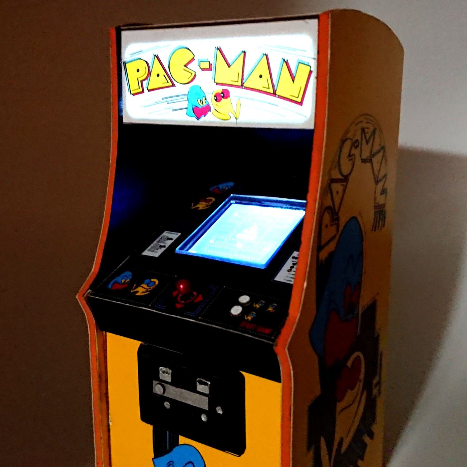 Miniature Arcade Machine Pac Man Game 1/12 Dollhouse Scale | Etsy