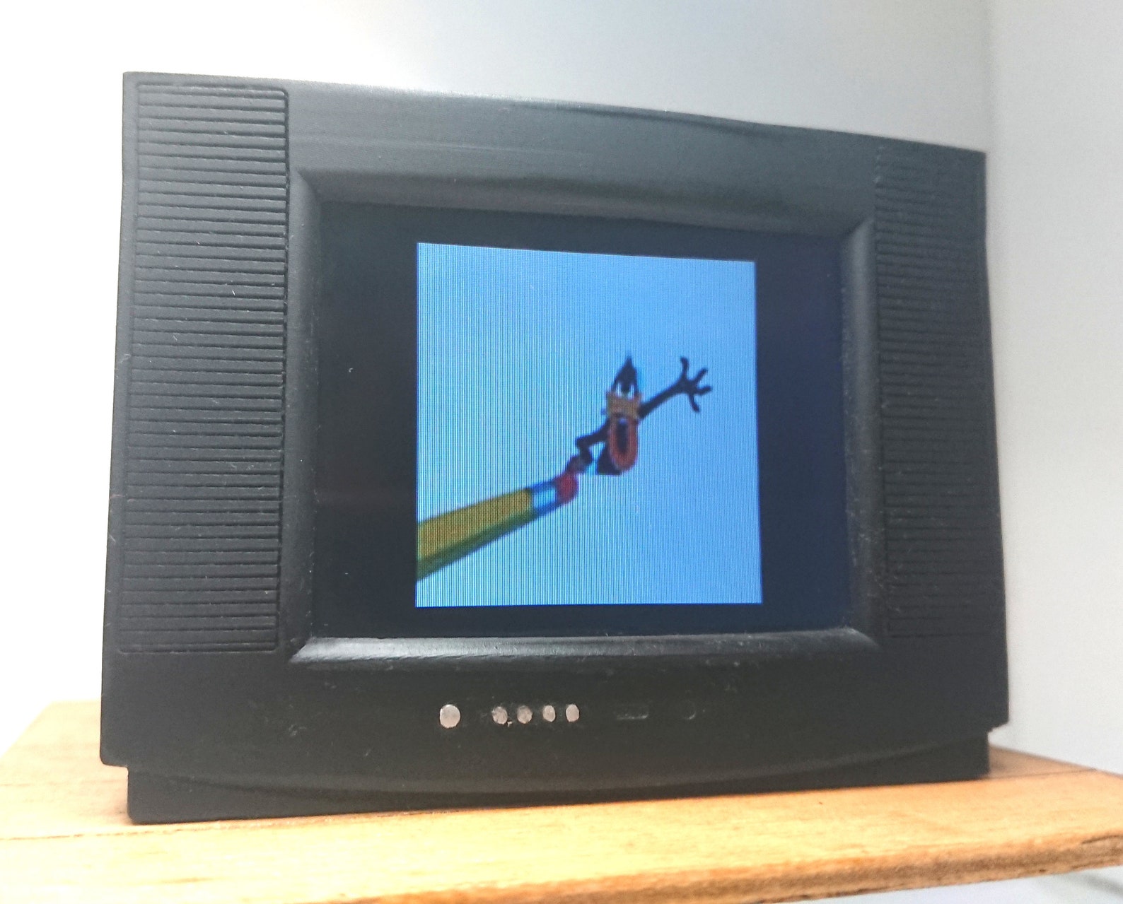 Miniature Working 90s TV 1/12 Scale for Dollhouse and - Etsy