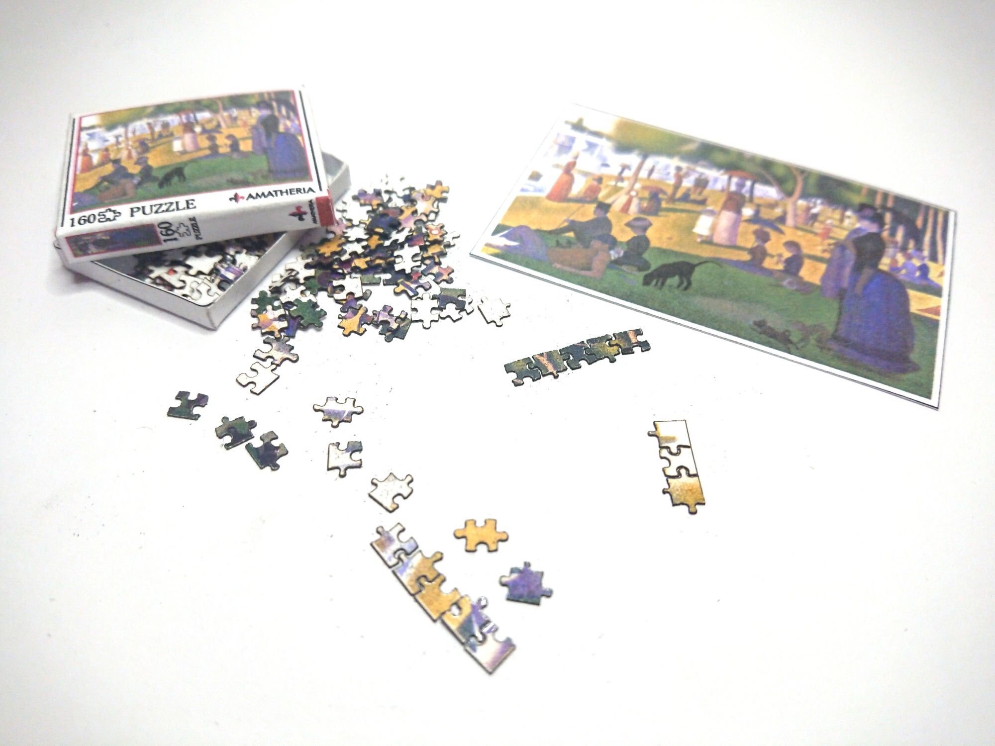 Dollhouse Miniature Real Puzzle. It Works. 160 Pieces.un | Etsy