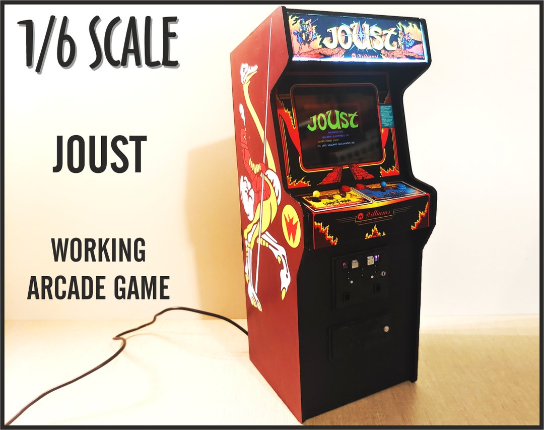 Miniature Joust Arcade Machine, 1/6 Scale (playscale, New Wave Toys ...