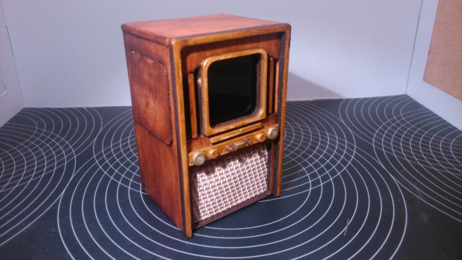 Miniature Working Vintage Mid Century 50s TV 1/12 Scale for - Etsy