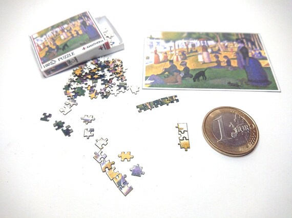 Dollhouse Miniature Real Puzzle. It Works. 160 Pieces.un | Etsy